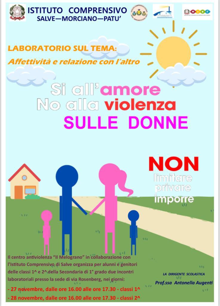 Si all’amore. No alla violenza sulle donne. – Istituto Comprensivo Statale di Salve (LE)